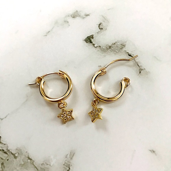 Hand Crafted | Jewelry | Star Huggies | Poshmark